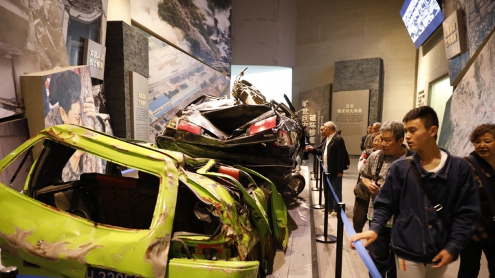 Scenes of the Wenchuan earthquake preserved in Beichuan Museum - China Plus