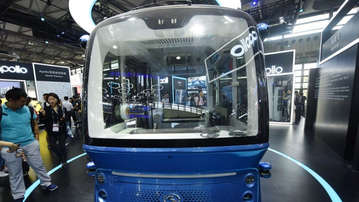 Autopilot electric minibus Apolong make public appearance at CES Asia ...
