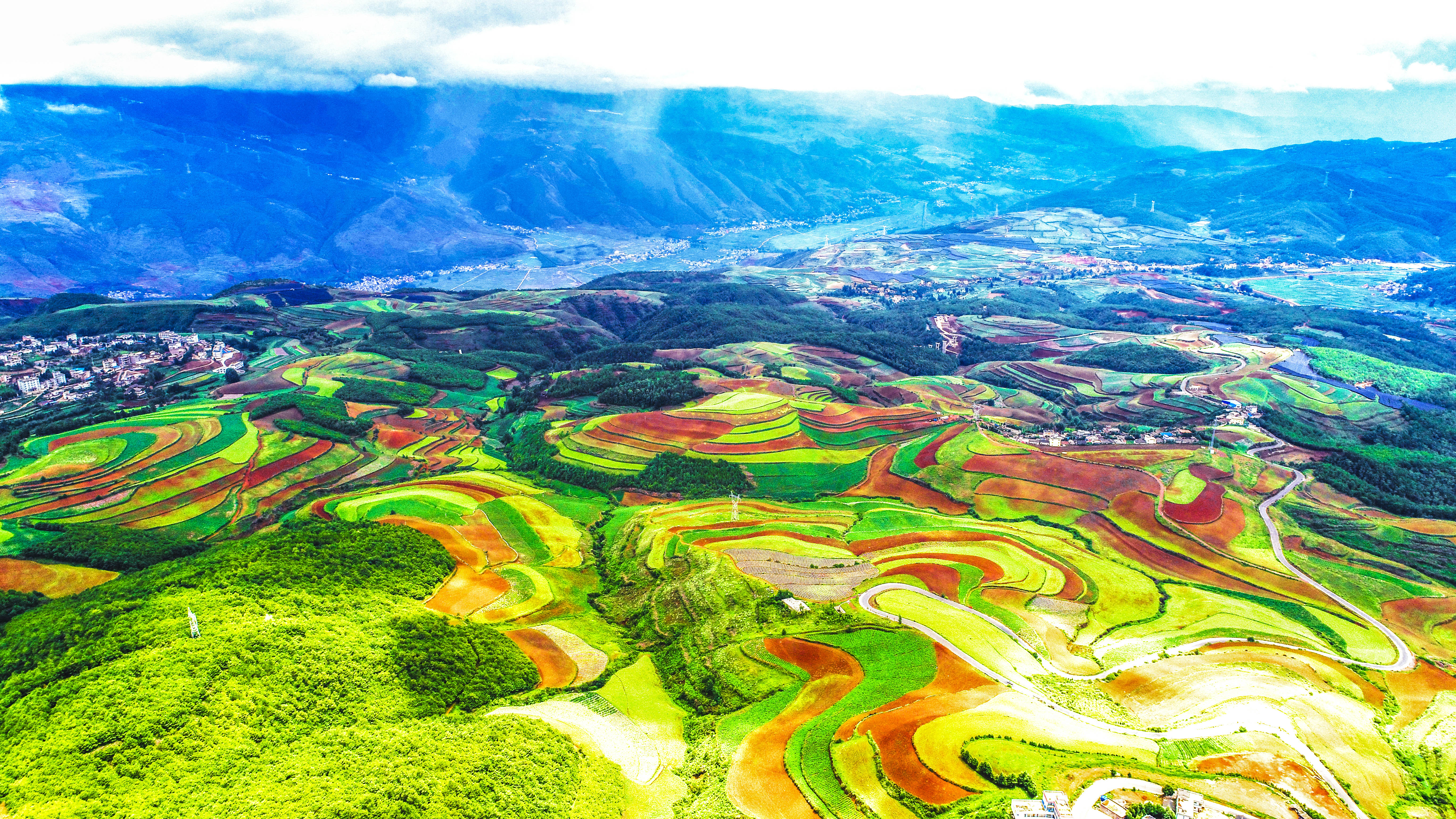Stunning scenery of red land in Yunnan - China Plus