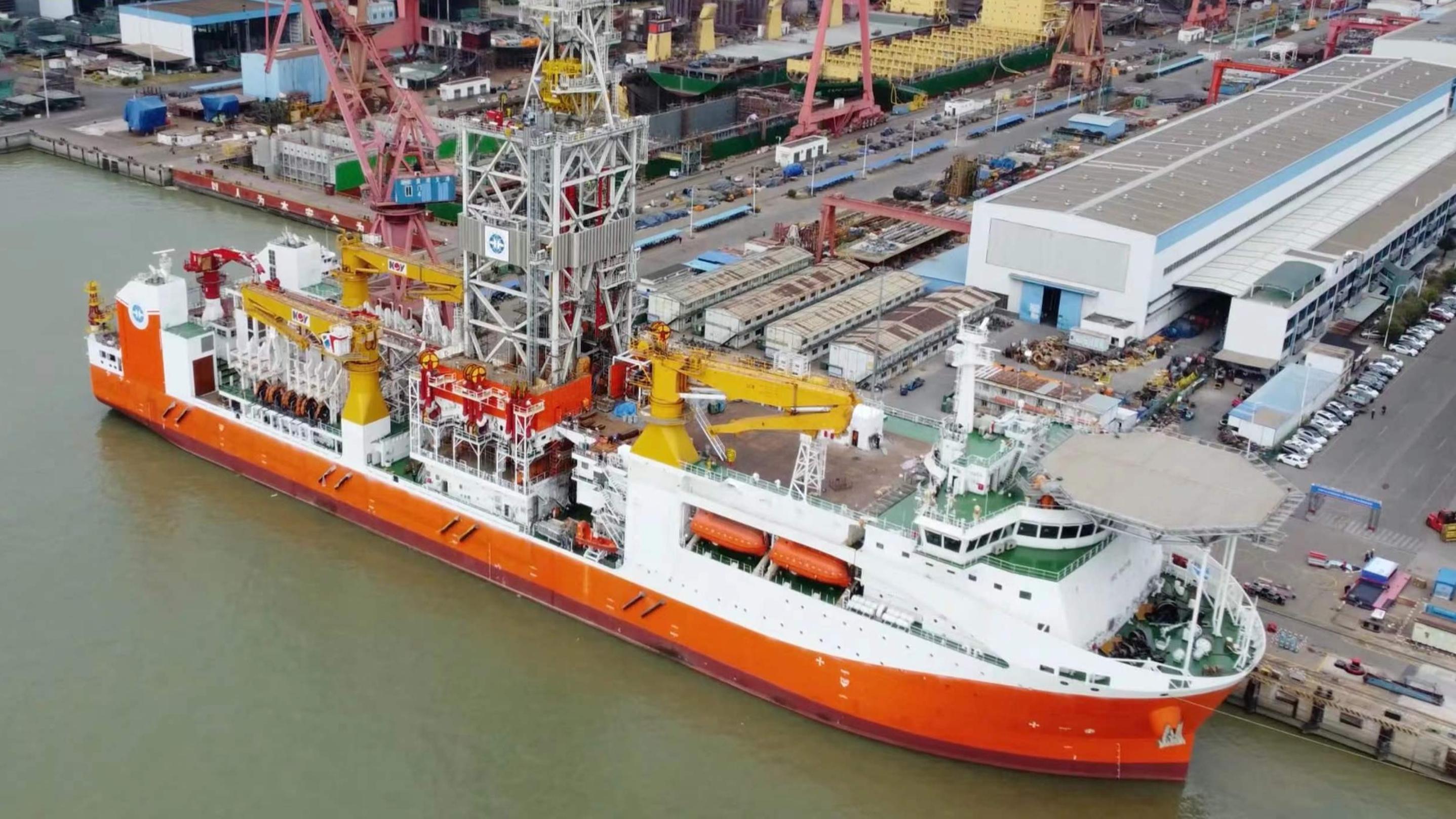 Cina: “Mengxiang”, la nave da perforazione oceanica più avanzata al mondo